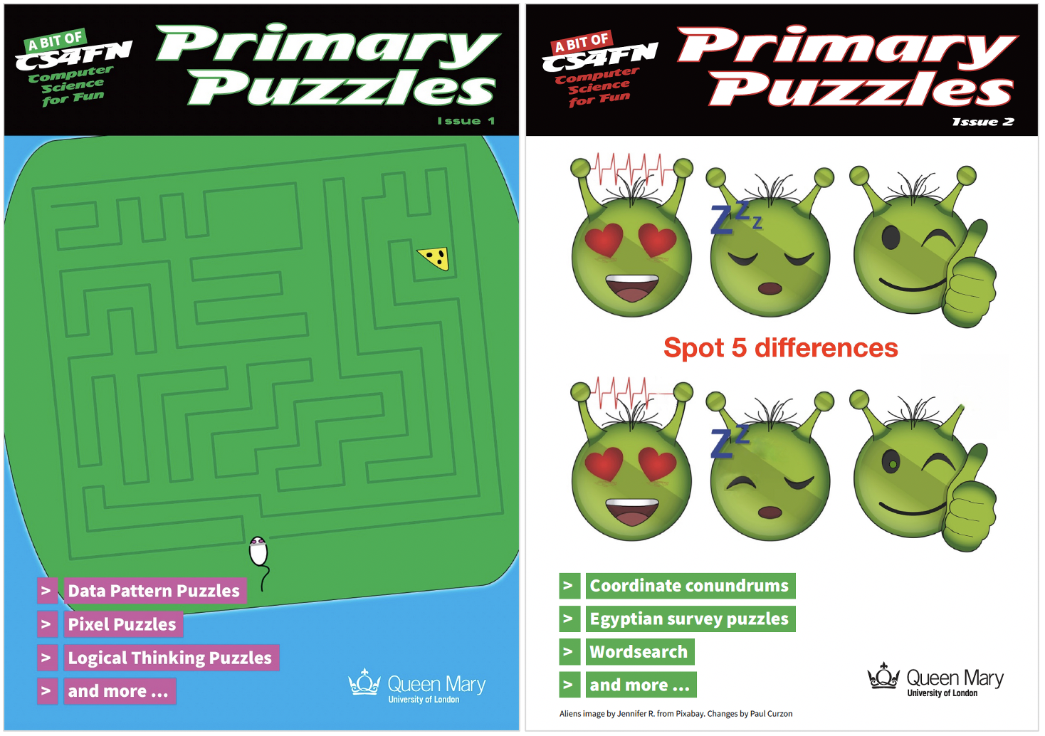 Primary Puzzle Books – certificates – cs4fn