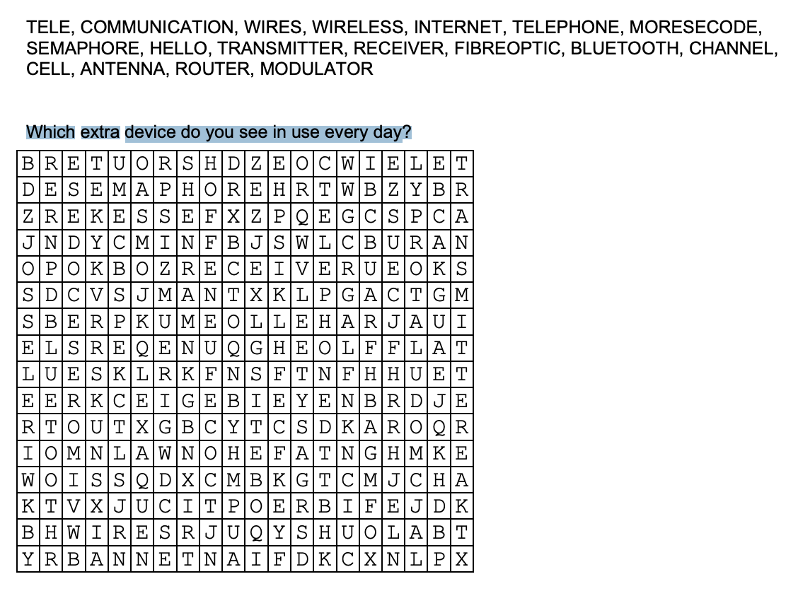 Word Searches – cs4fn
