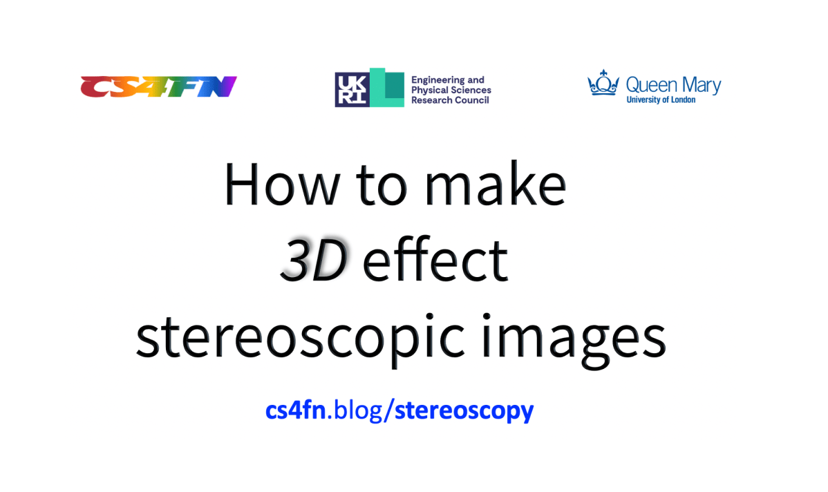 Stereoscopy – cs4fn